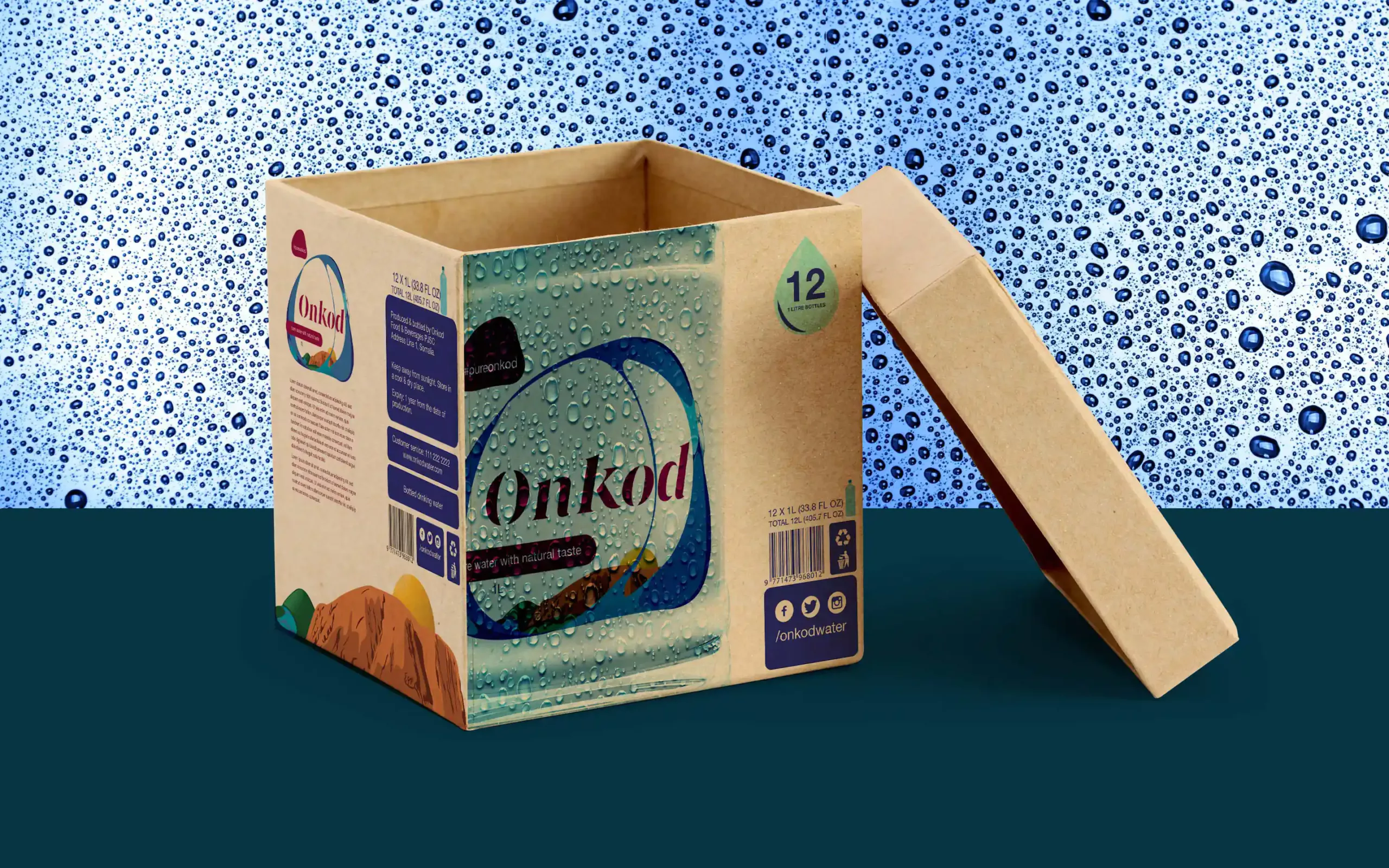 Brand Visual Identity & Packaging for a Bottled Water Brand
