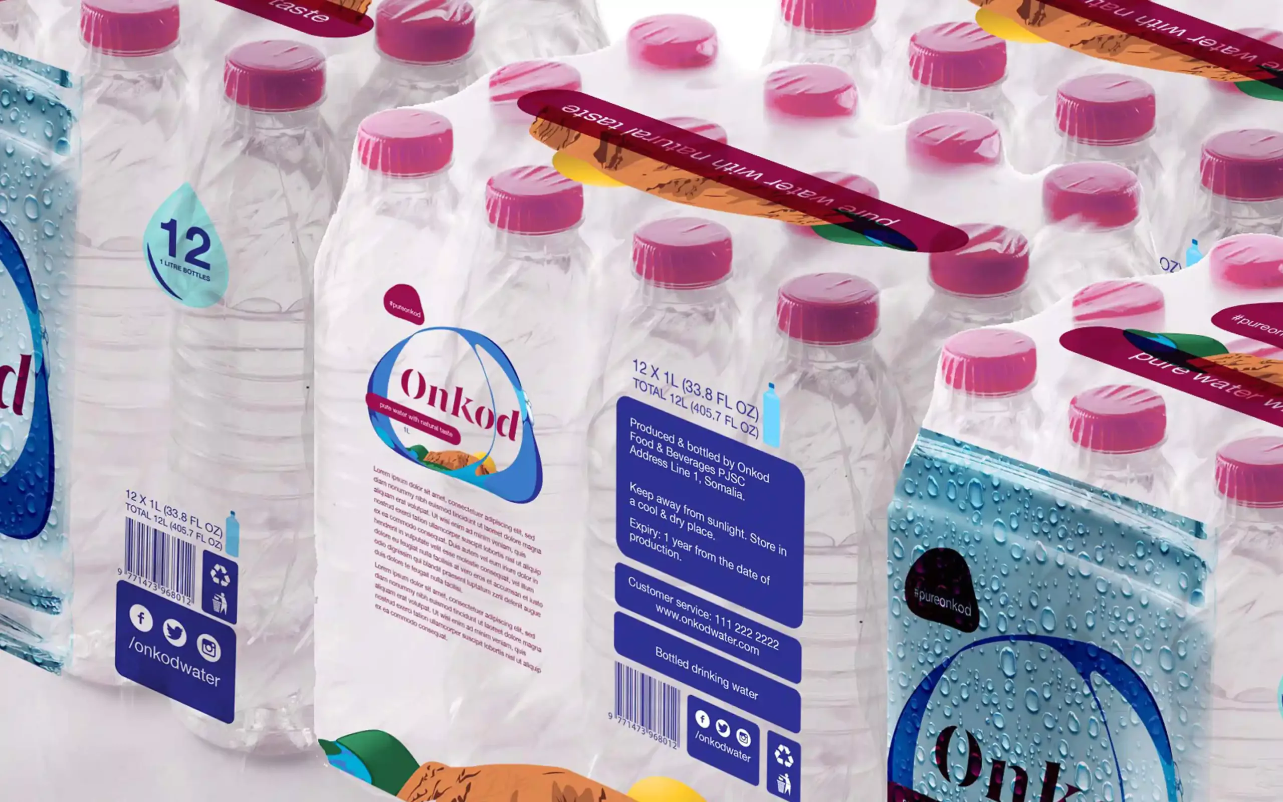 Brand Visual Identity & Packaging for a Bottled Water Brand